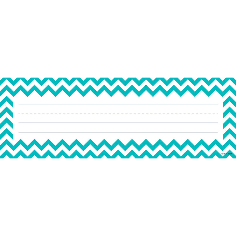 Creative Teaching Press Chevron Solids Name Plates Set - Wayfair Canada