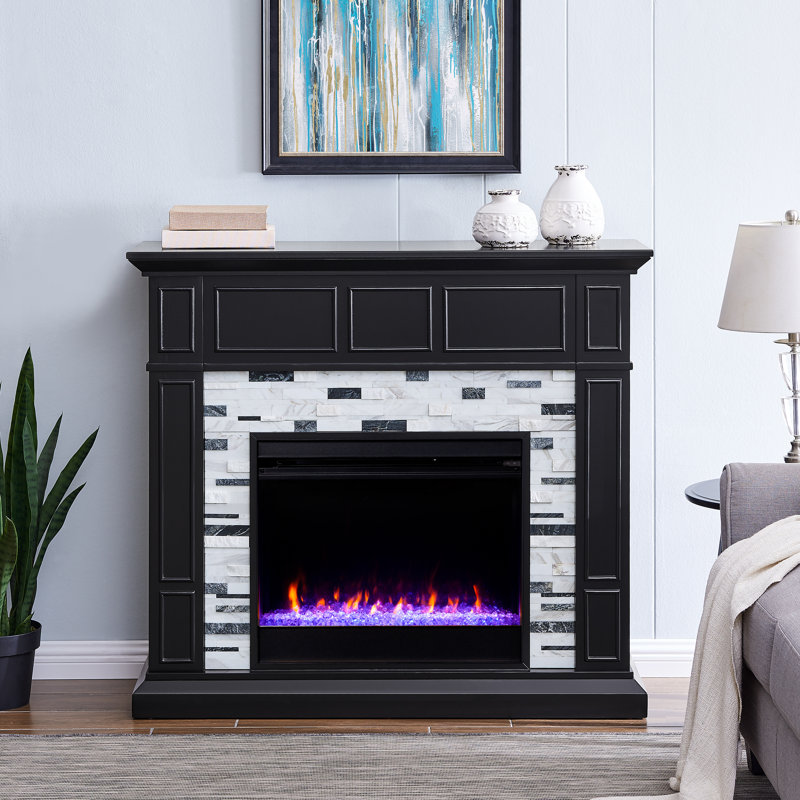 Darby Home Co Toddington Marble Color Changing Fireplace & Reviews ...