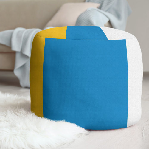 East Urban Home Tennessee Football Upholstered Ottoman | Wayfair