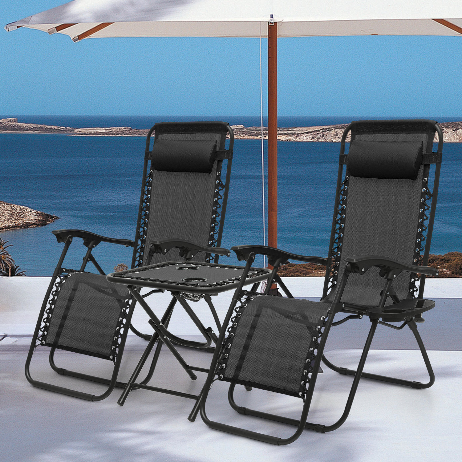 Arlmont & Co. Naje Reclining Zero Gravity Chair - Wayfair Canada