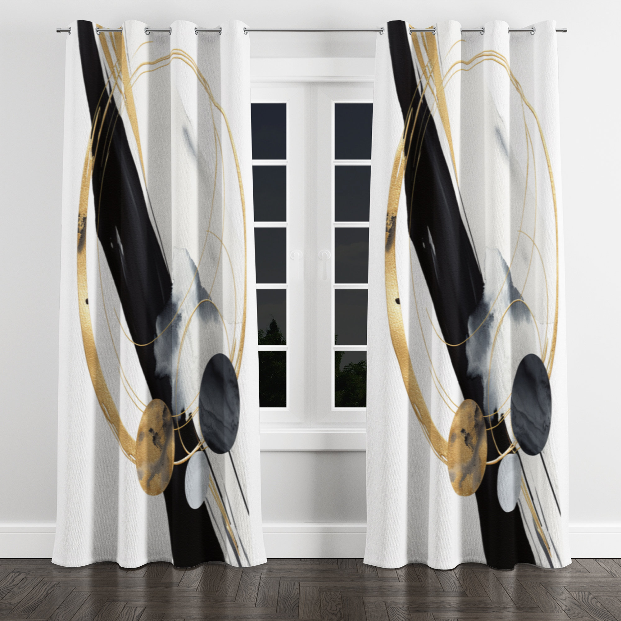 Ophelia & Co. Marble Effect Painting III - Abstract Marble Blackout ...