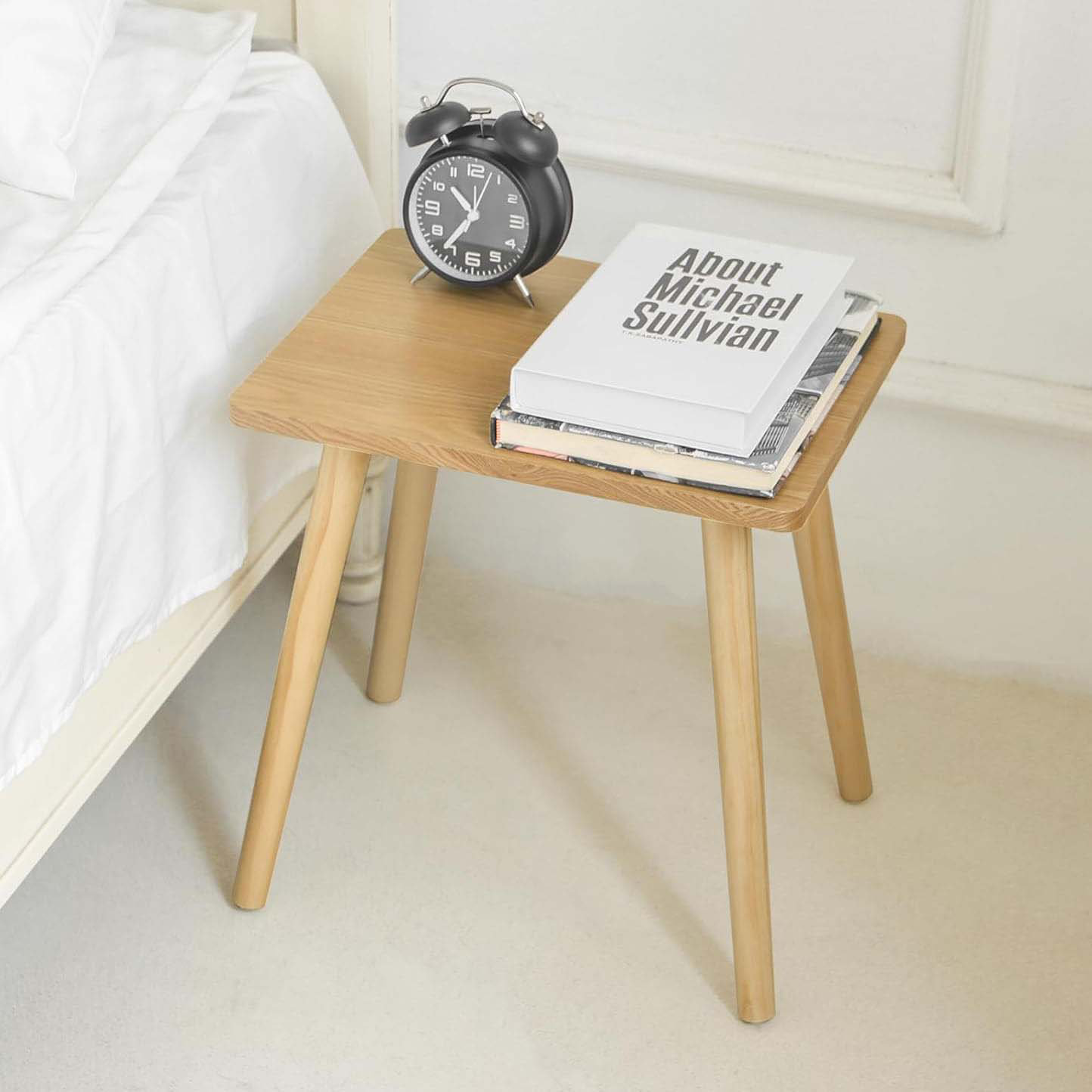 George Oliver Small Wood End Table Living Room, Modern Accent Table ...