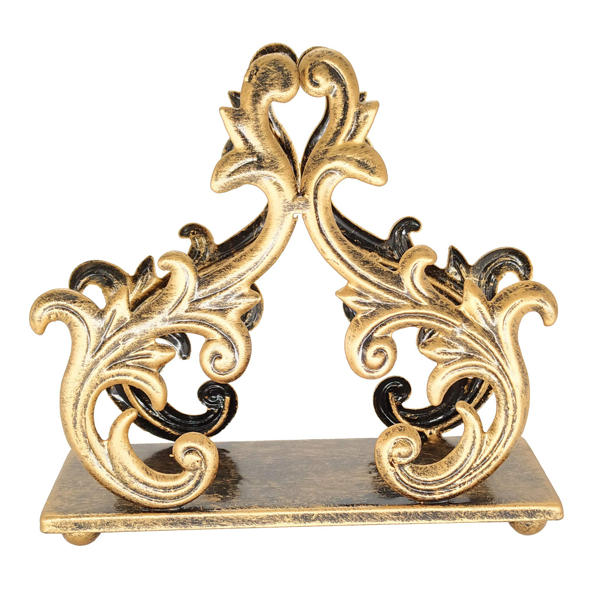 Bloomsbury Market Bronze Metal Baroque Style Napkin Holder ...