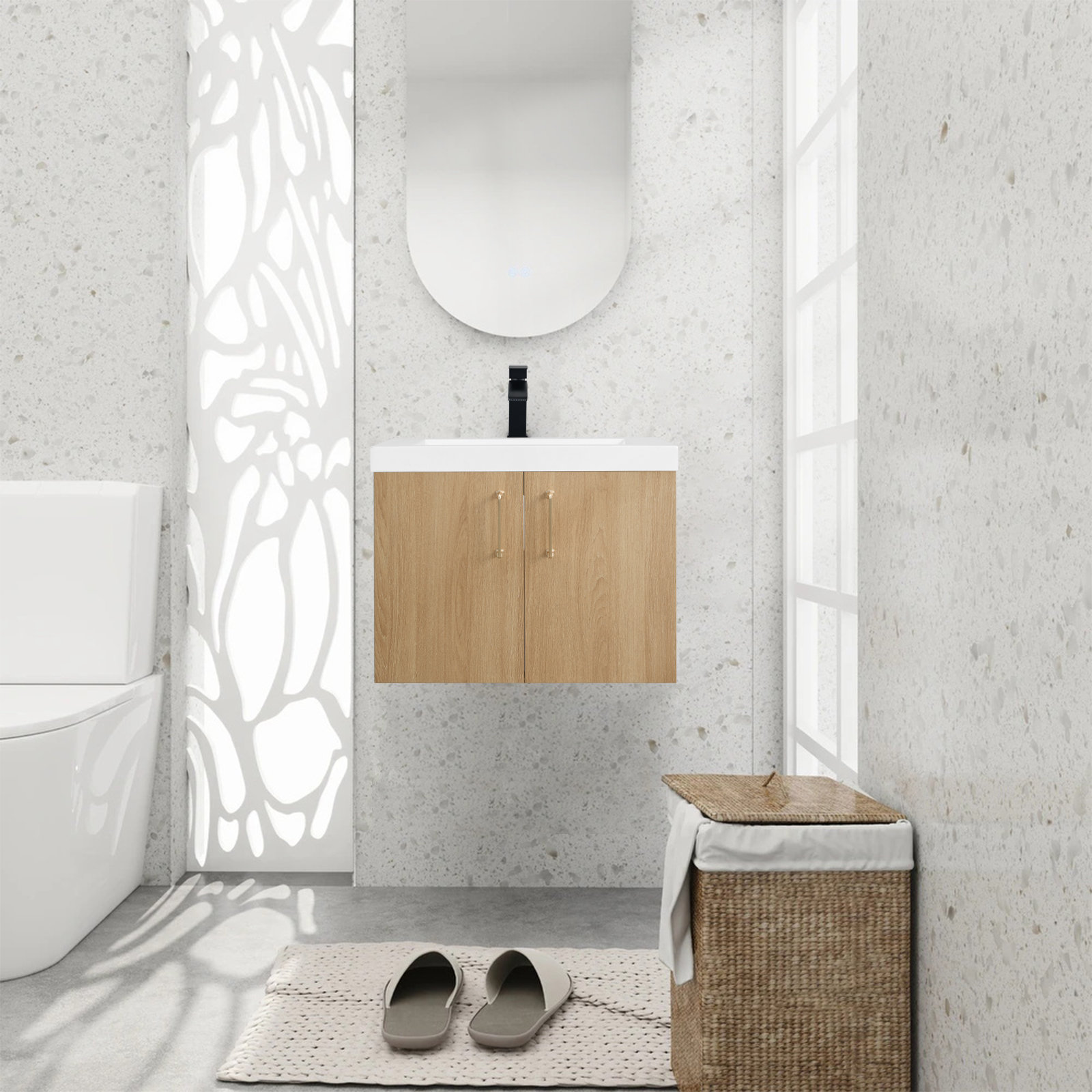 Latitude Run® Angela 24"modern Bathroom Vanity With White Composite ...