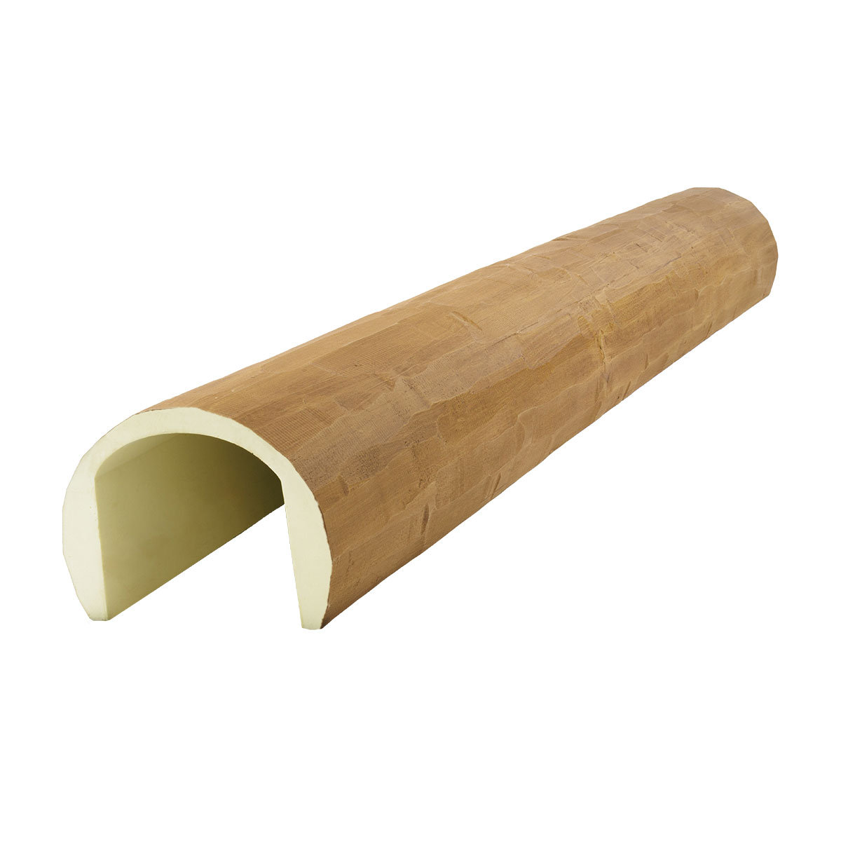 Ekena Millwork Heritage Timber Faux Wood Log Beam, Round, 6"W x 4 1/2"H ...
