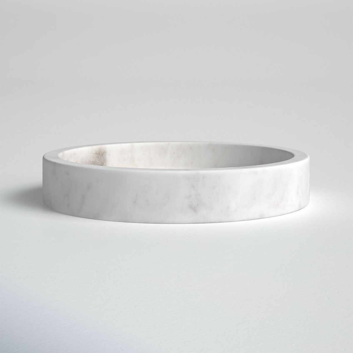 Joss & Main Genelda Round Carved Marble Coffee Table Tray & Reviews ...