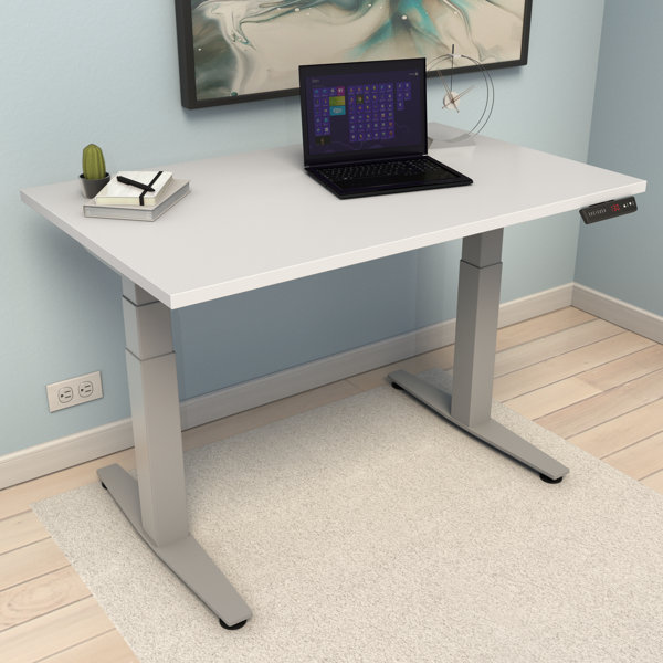 Compel Rizer Height Adjustable Standing Desk with Cable Management ...