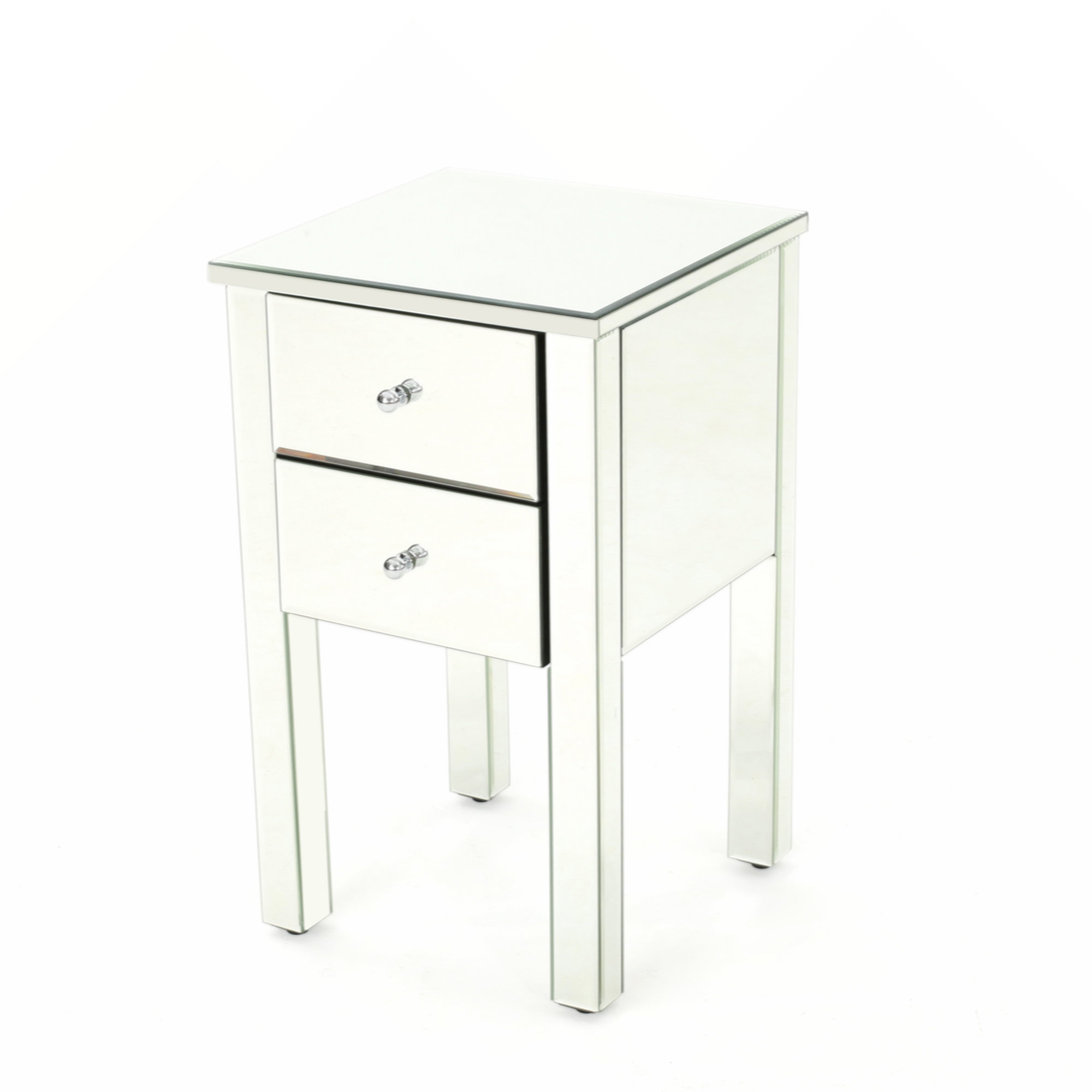 Mercer41 Dalveen Mirror End Table & Reviews | Wayfair