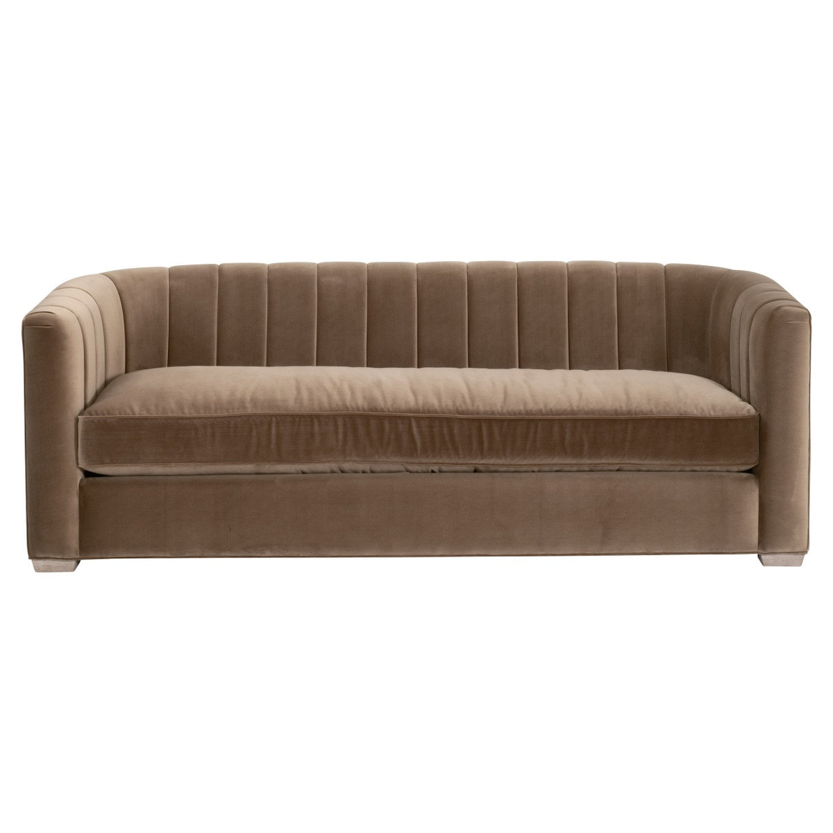 LOOMLAN Bronx Channel Back Velvet Sofa | Wayfair