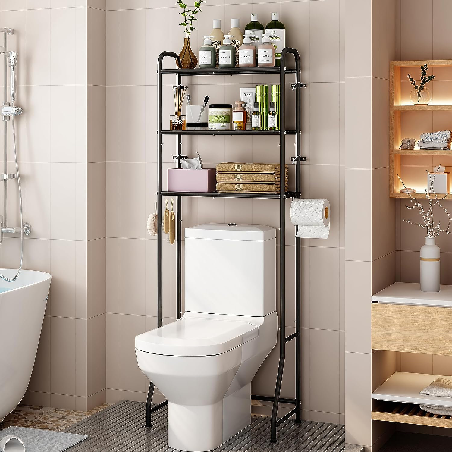 Latitude Run® Witlof Steel Freestanding Over-the-Toilet Storage | Wayfair