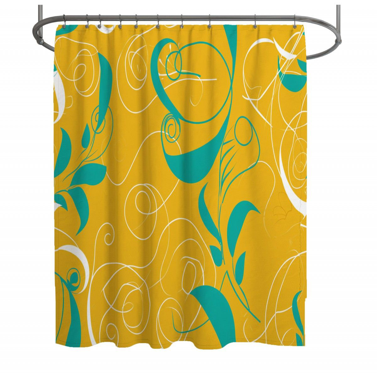 Brayden Studio Davohn Floral Shower Curtain | Wayfair