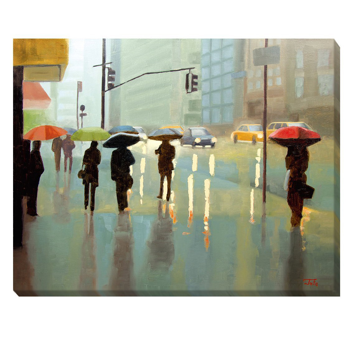 Artistic Home Gallery 'New York Reality' by Tate Hamilton Painting ...