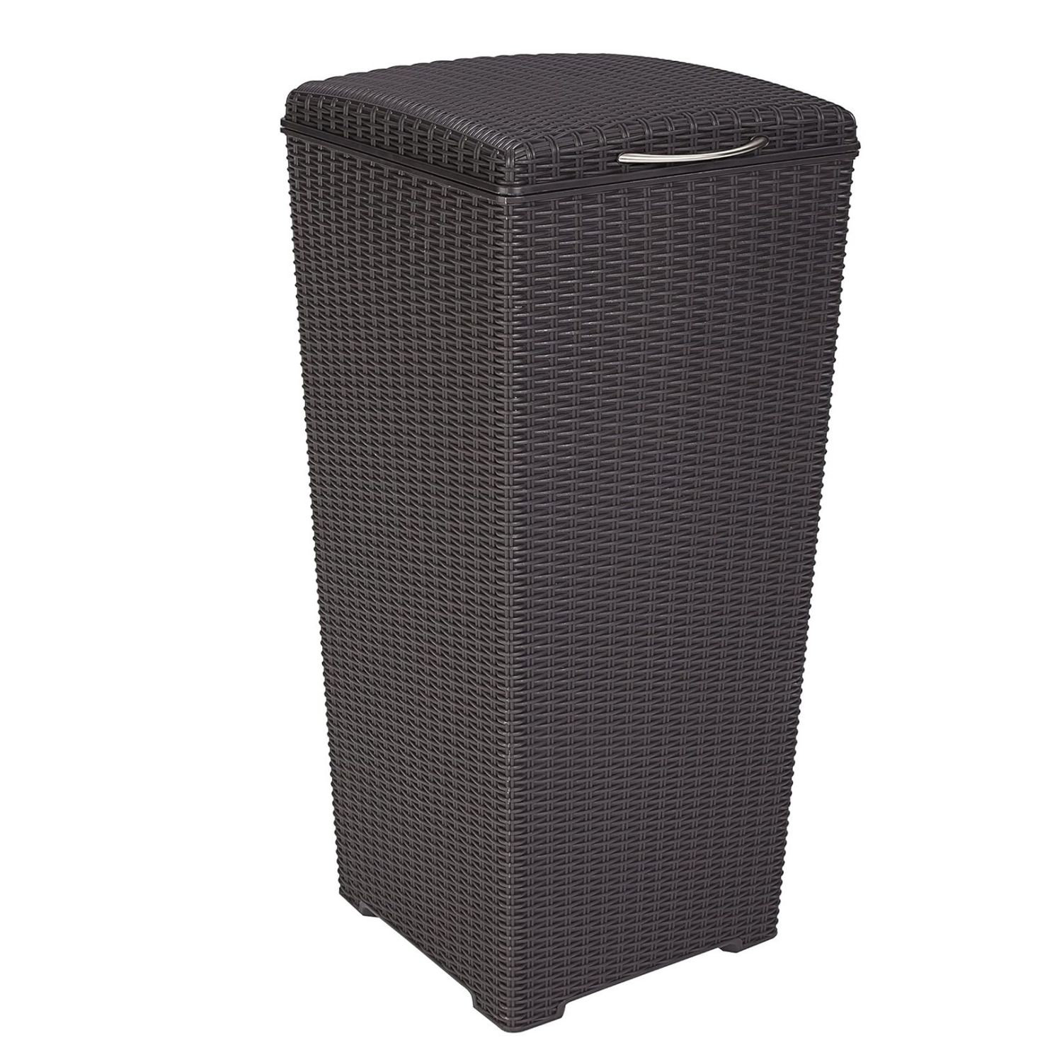 Ameriwood Wicker Manual Lift Trash Can - 33 Gallons | Wayfair