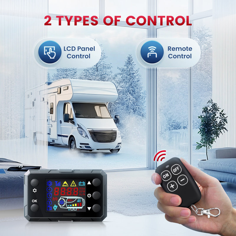 Hcalory Space Heater, 8KW Diesel Air Heaters with Remote Control and ...