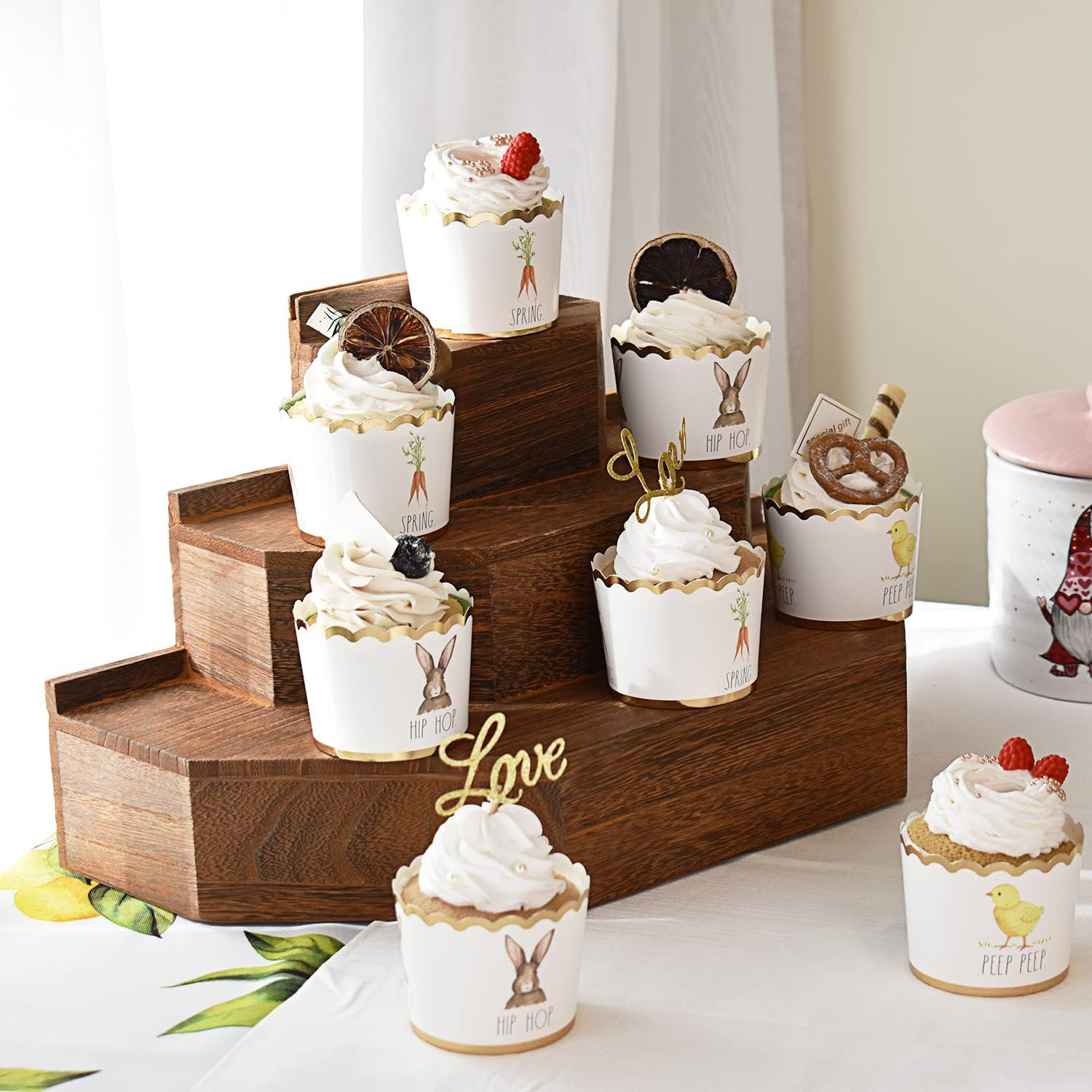 Millwood Pines 3-Tier Wood Stair Step Shelf Display Stand | Wayfair