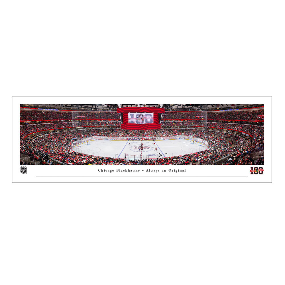 Ebern Designs Chicago Blackhawks Centennial Season, Face-Off - Unframed ...