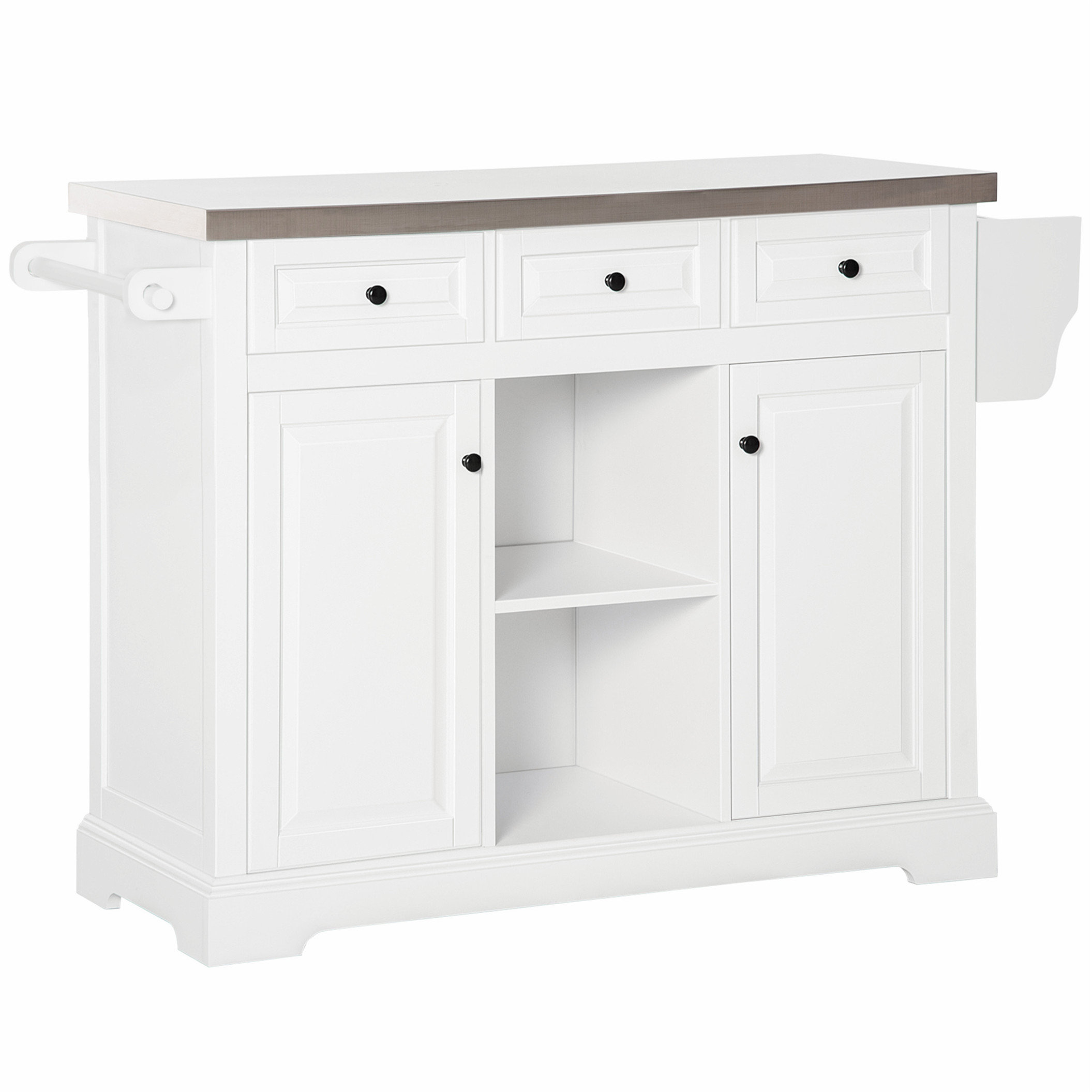 Red Barrel Studio® Versatile Farmhouse Kitchen Island with Multiple ...