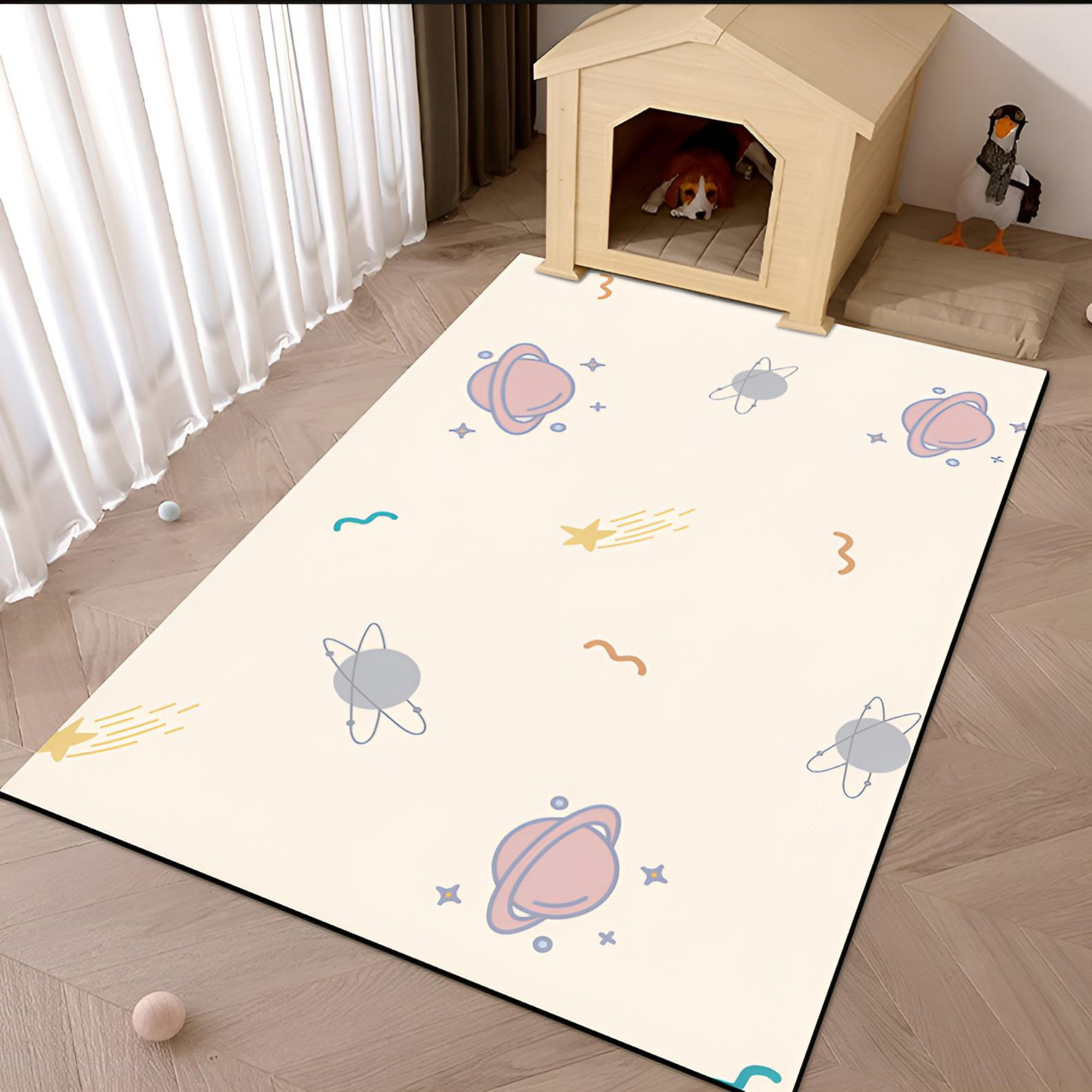Latitude Run® Premium Waterproof PVC Pet Floor Mat Dog Feeding Pad Non ...