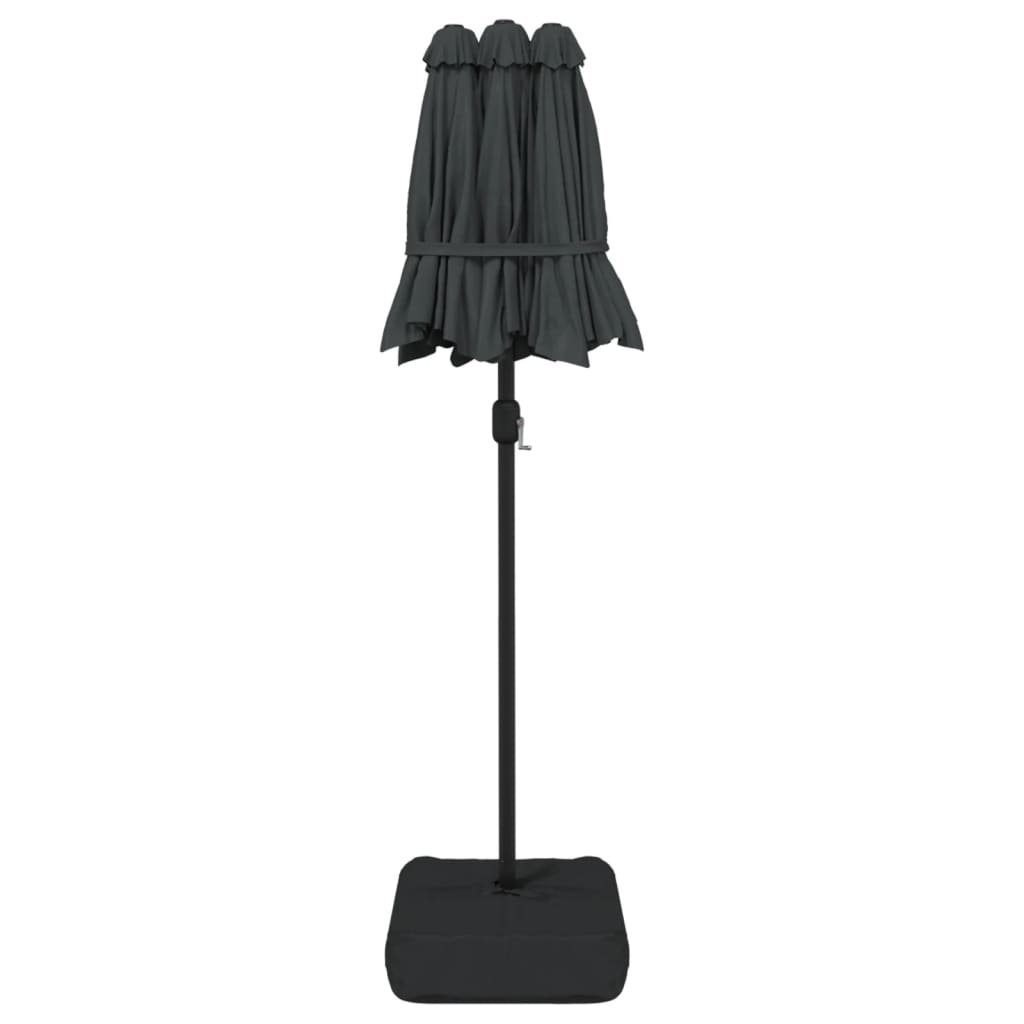 Arlmont & Co. Garden Parasol Powder-Coated Iron Collapsible | Wayfair