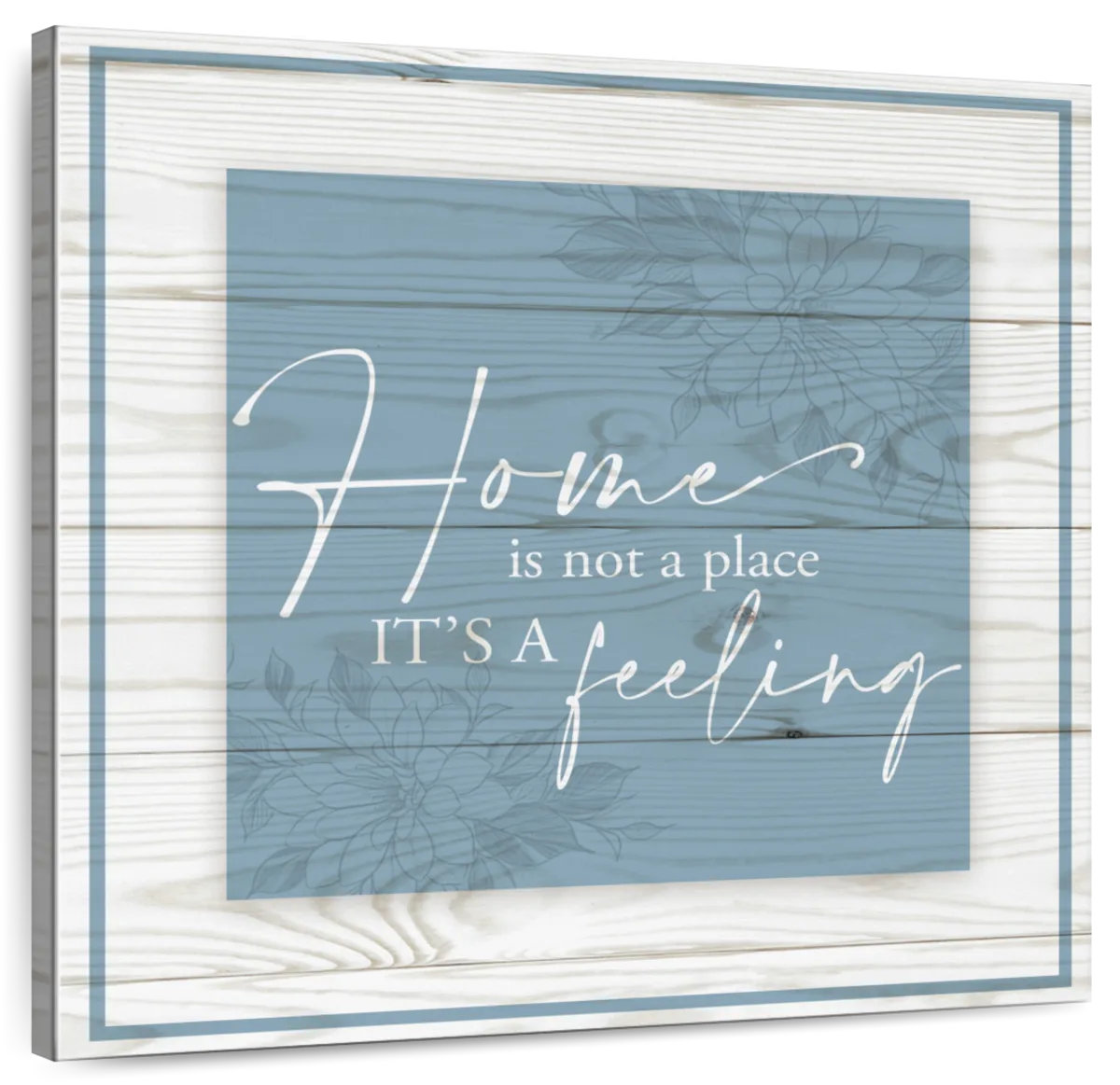 Trinx Khylige Home Is Not A Place It's A Feeling II Wall Sign | Wayfair