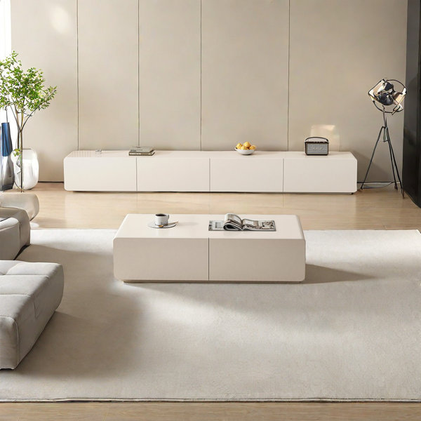 LUAR CABINETS AND FURNITURE CORP. Meuble télé et table basse en bois ...