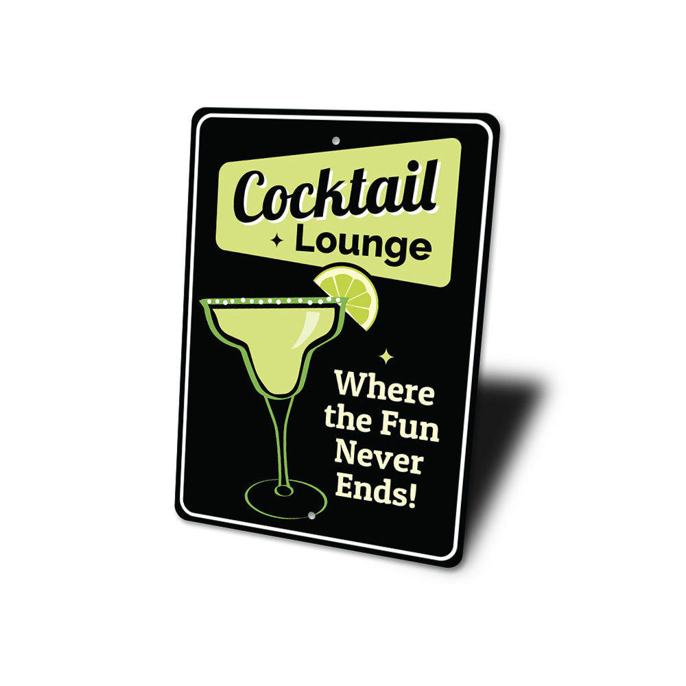 Lizton Sign Shop, Inc Cocktail Lounge Bar Aluminum Sign | Wayfair
