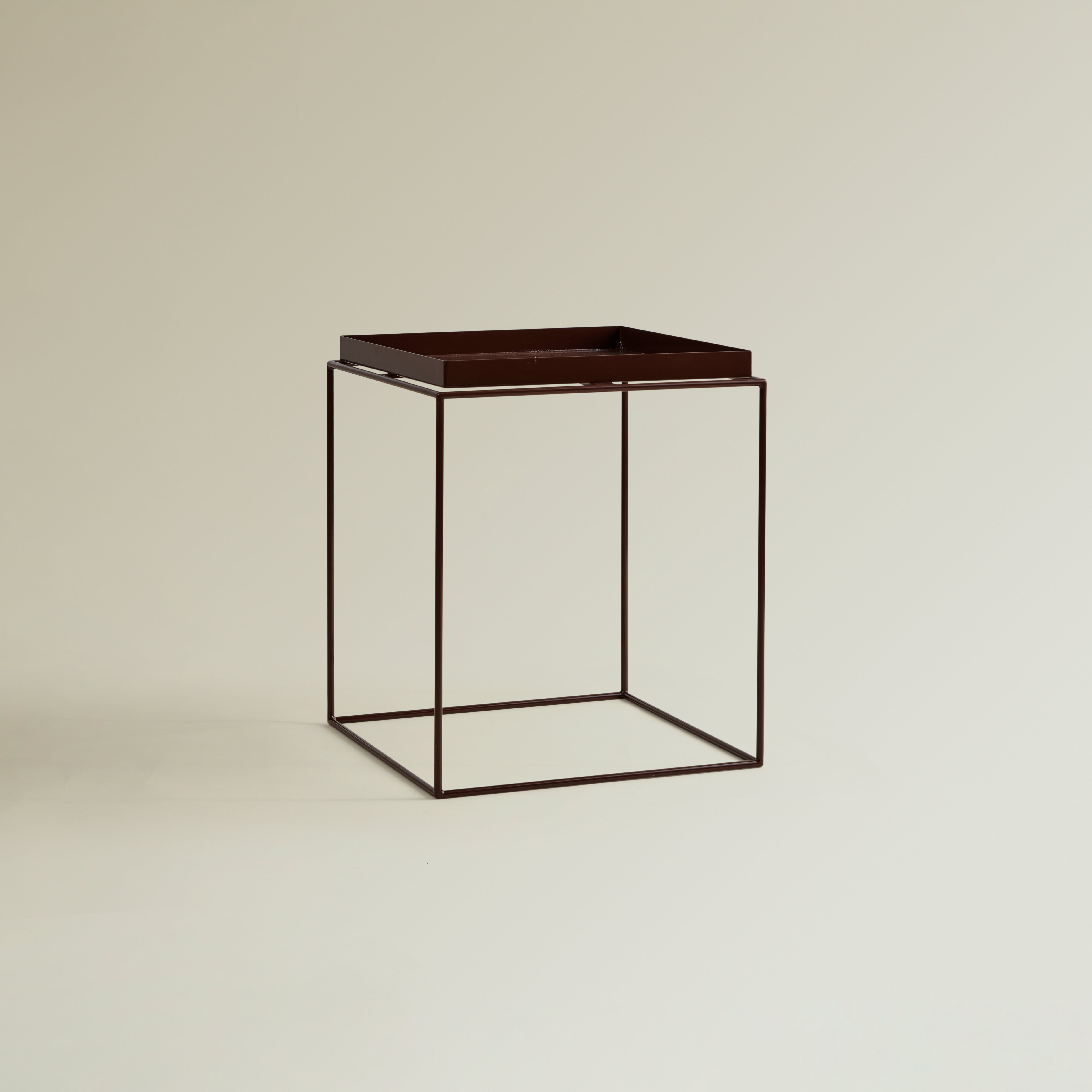 Ebern Designs Vina Square Metal Side Table Black | Wayfair.co.uk