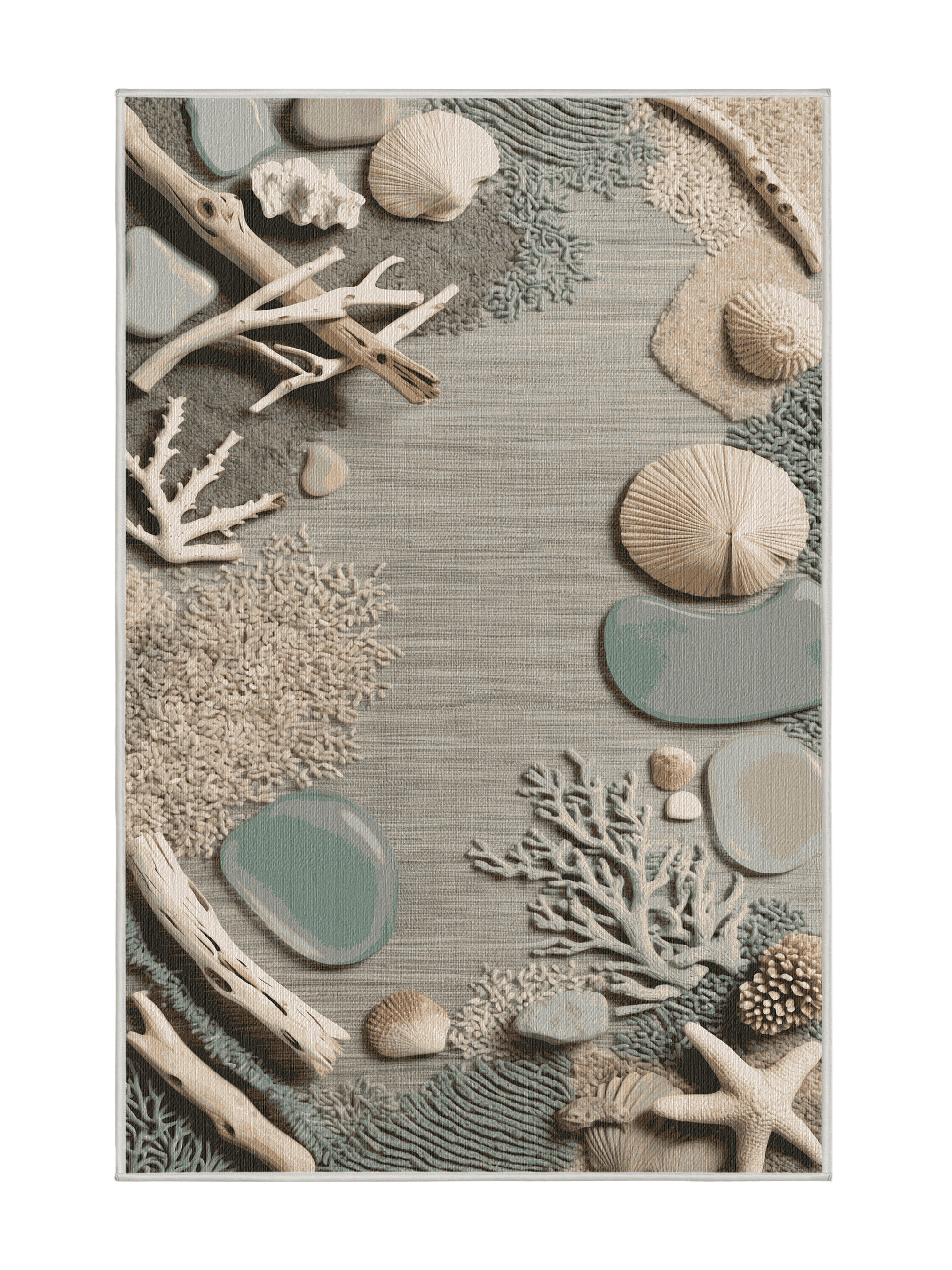Rosecliff Heights Washable Coastal Surface Collection Coastal Area Rug ...