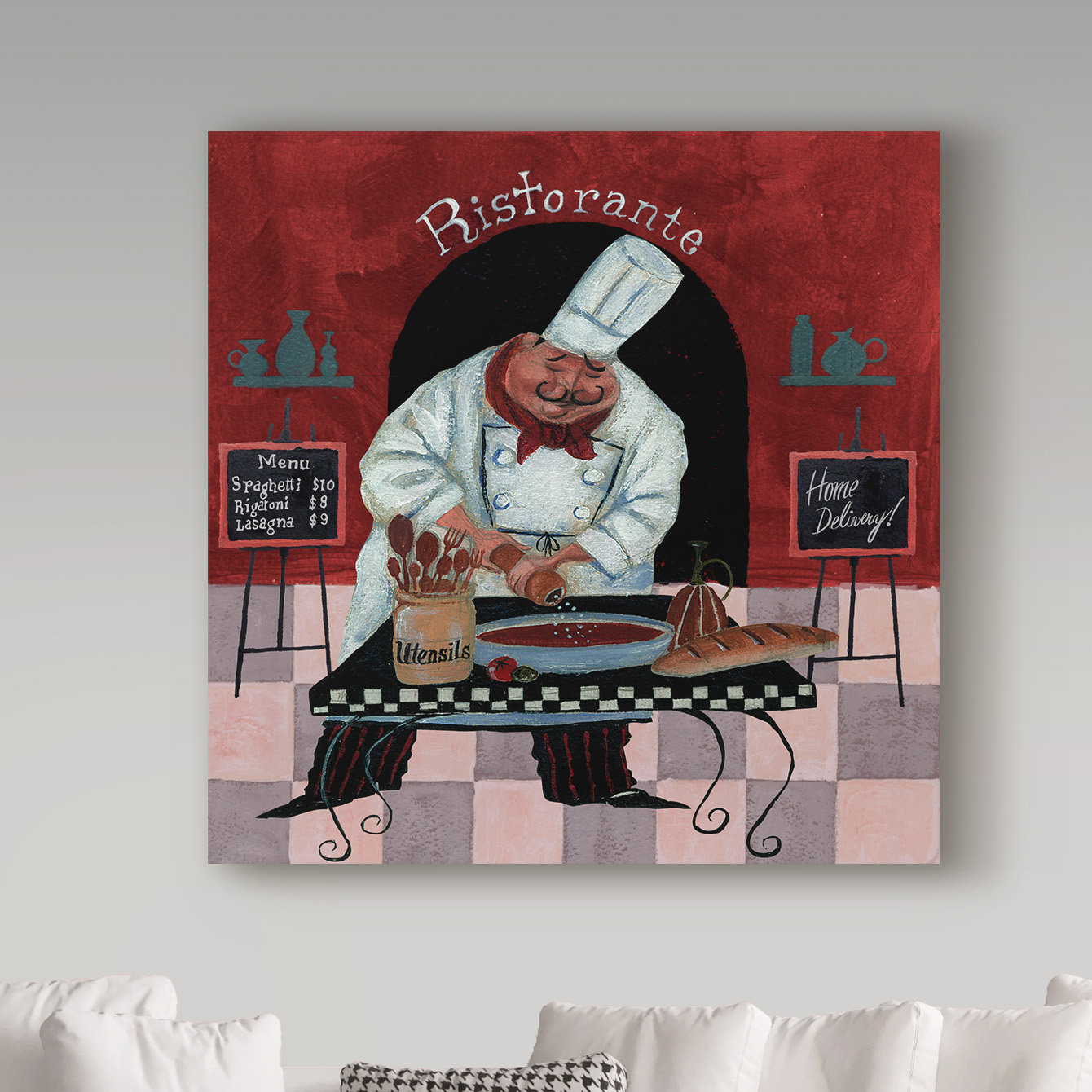 Trademark Fine Art Chef Kitchen Menus by Gregg Degroat-Canvas Print ...