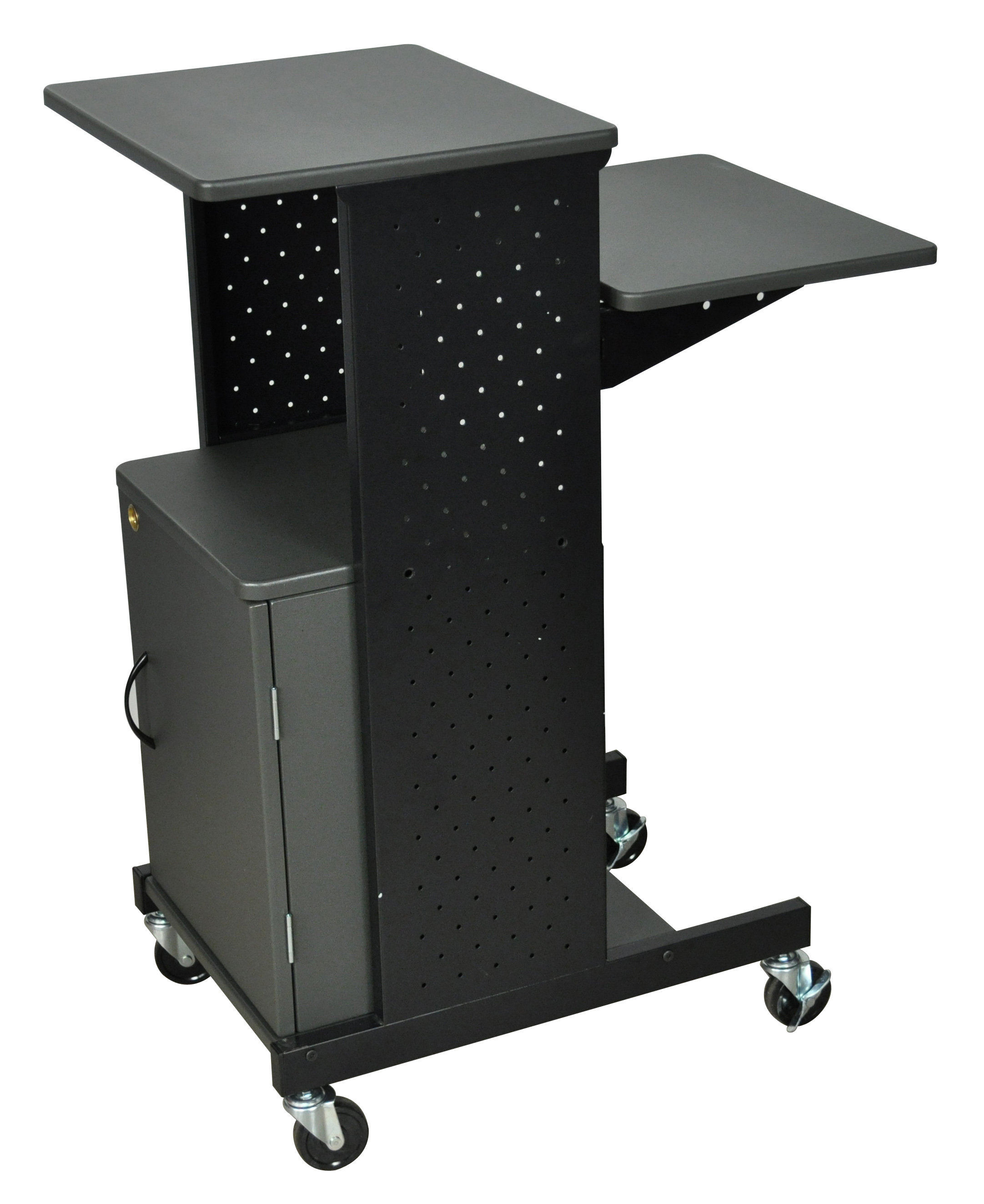 Luxor WorkplaceEssentials Presentation Station AV Cart with Cabinet ...