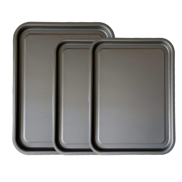Belfry Kitchen Luciano 3 Piece Non-Stick Baking Tray Set | Wayfair.co.uk