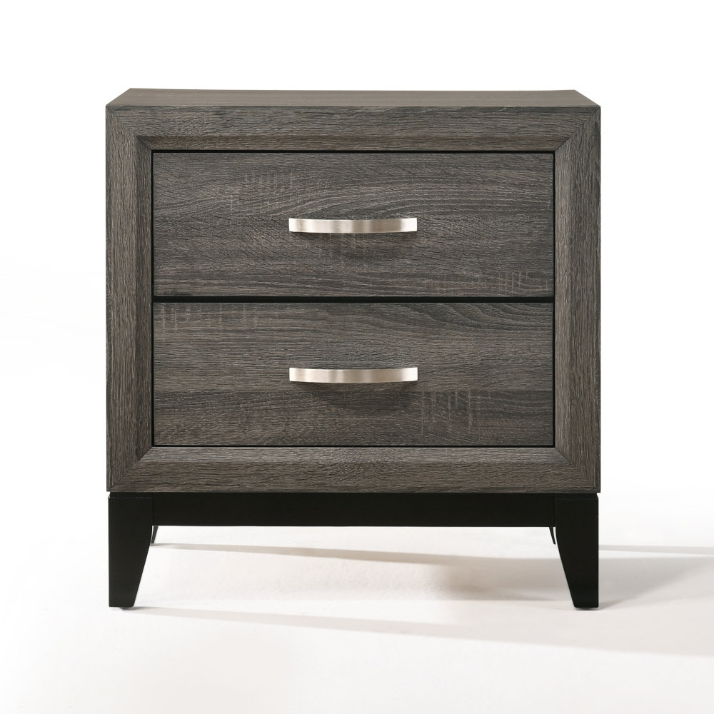 Wildon Home® Nowthen 2 - Drawer Nightstand in Black | Wayfair