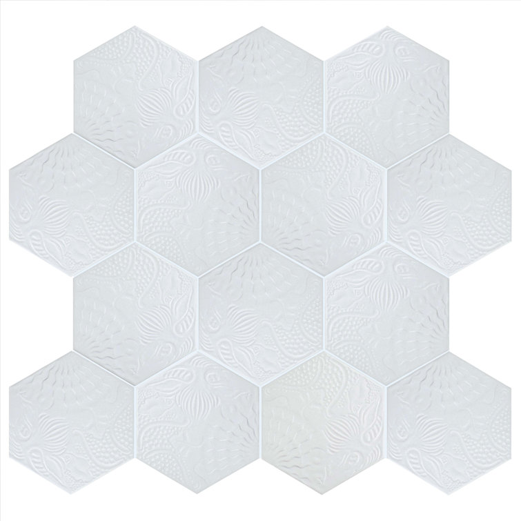 Merola Tile Gaudi Hex 9" x 10" Porcelain Wall & Floor Tile & Reviews ...