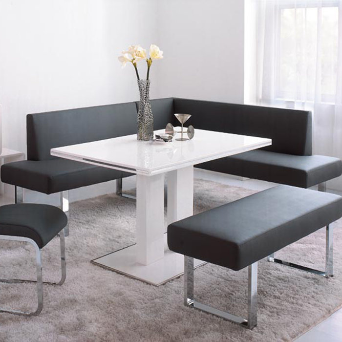 Ivy Bronx Darcie 2-Piece Contemporary Corner Sofa in Faux Leather and ...