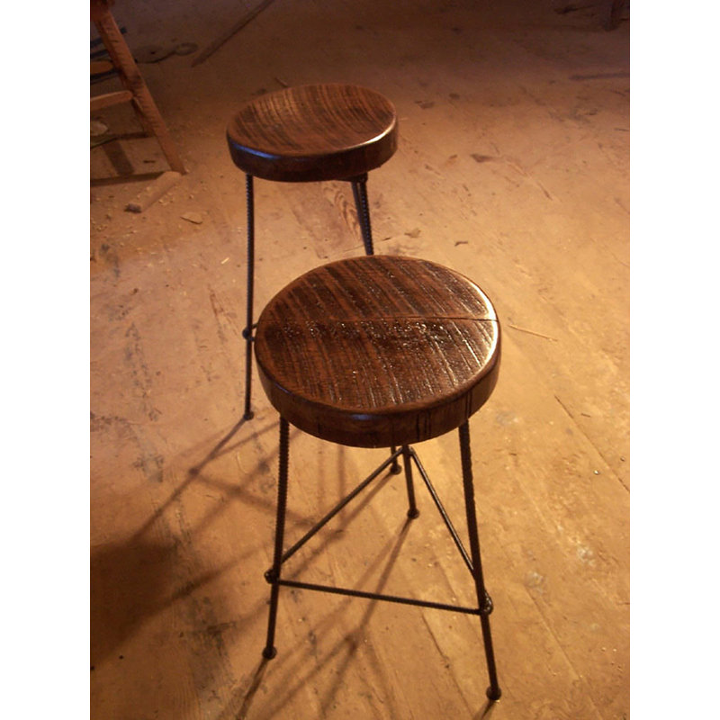 The Strong Oaks Woodshop Solid Wood Stool | Wayfair