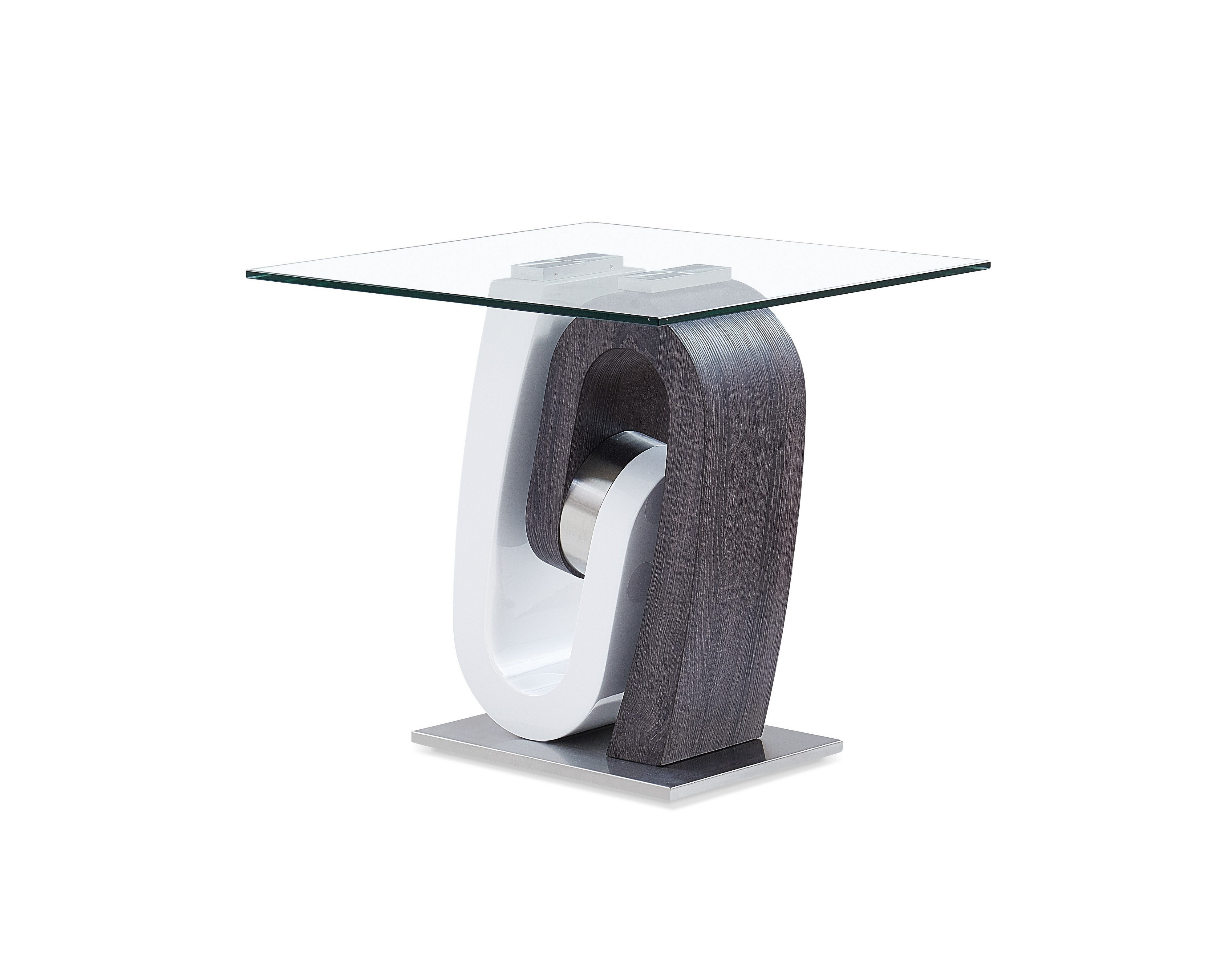 Orren Ellis Lexxy Glass Pedestal End Table | Wayfair