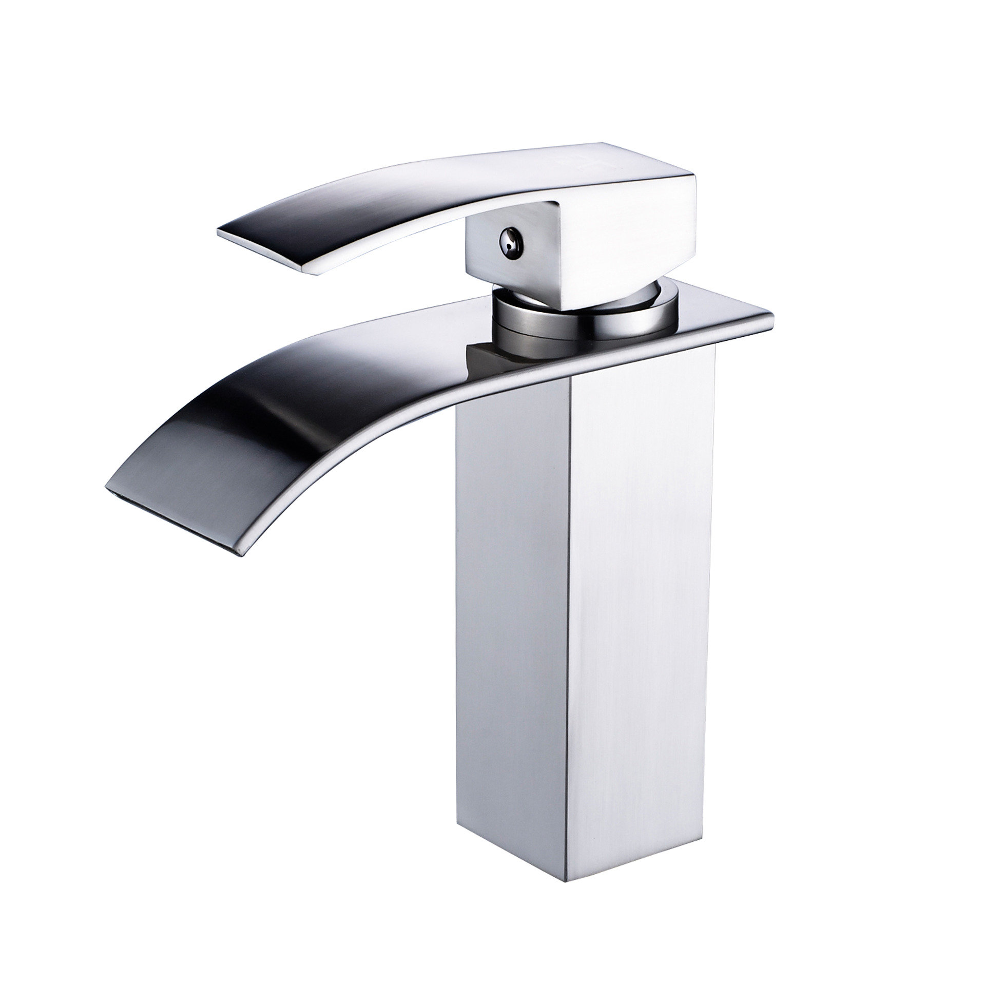 TUOXIN Modern Single Handle Brushed Nickel Vanity Basin Faucet, Hole ...