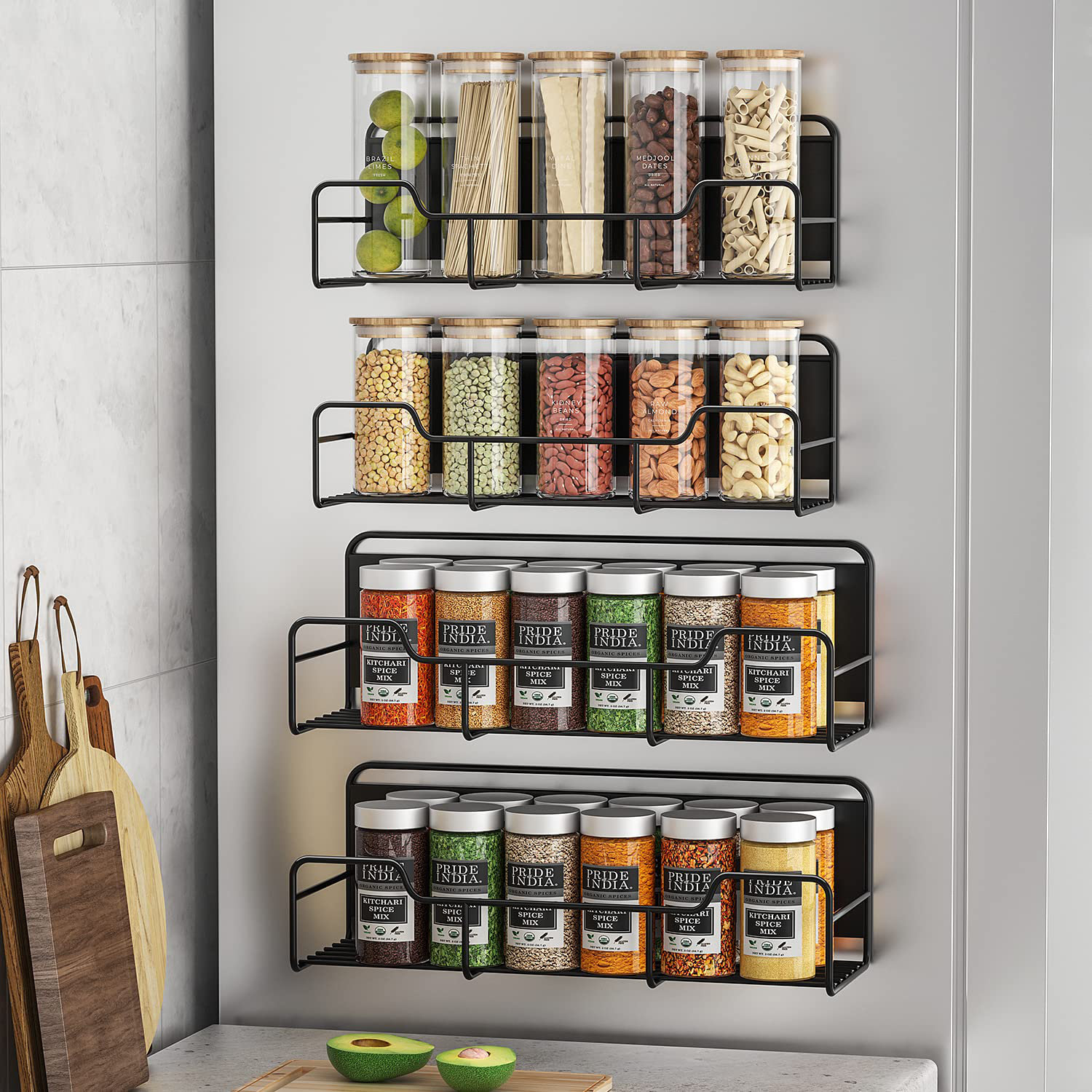Prep & Savour Wall/ Under Cabinet Mounted Spice Rack | Wayfair