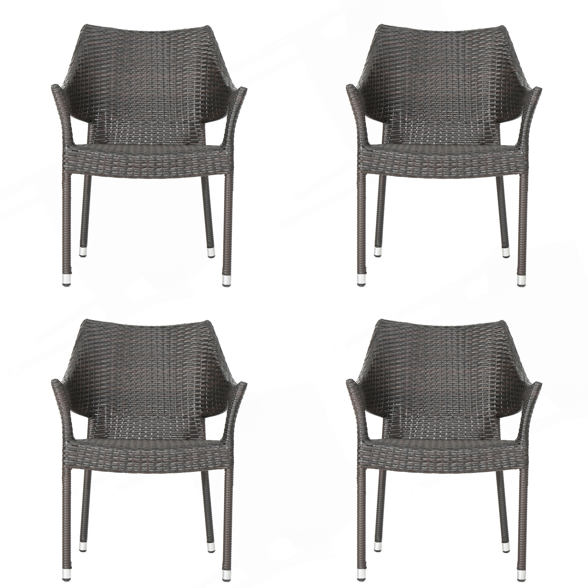 Corrigan Studio® Outdoor Resin Chair With Durable Woven Finish And ...