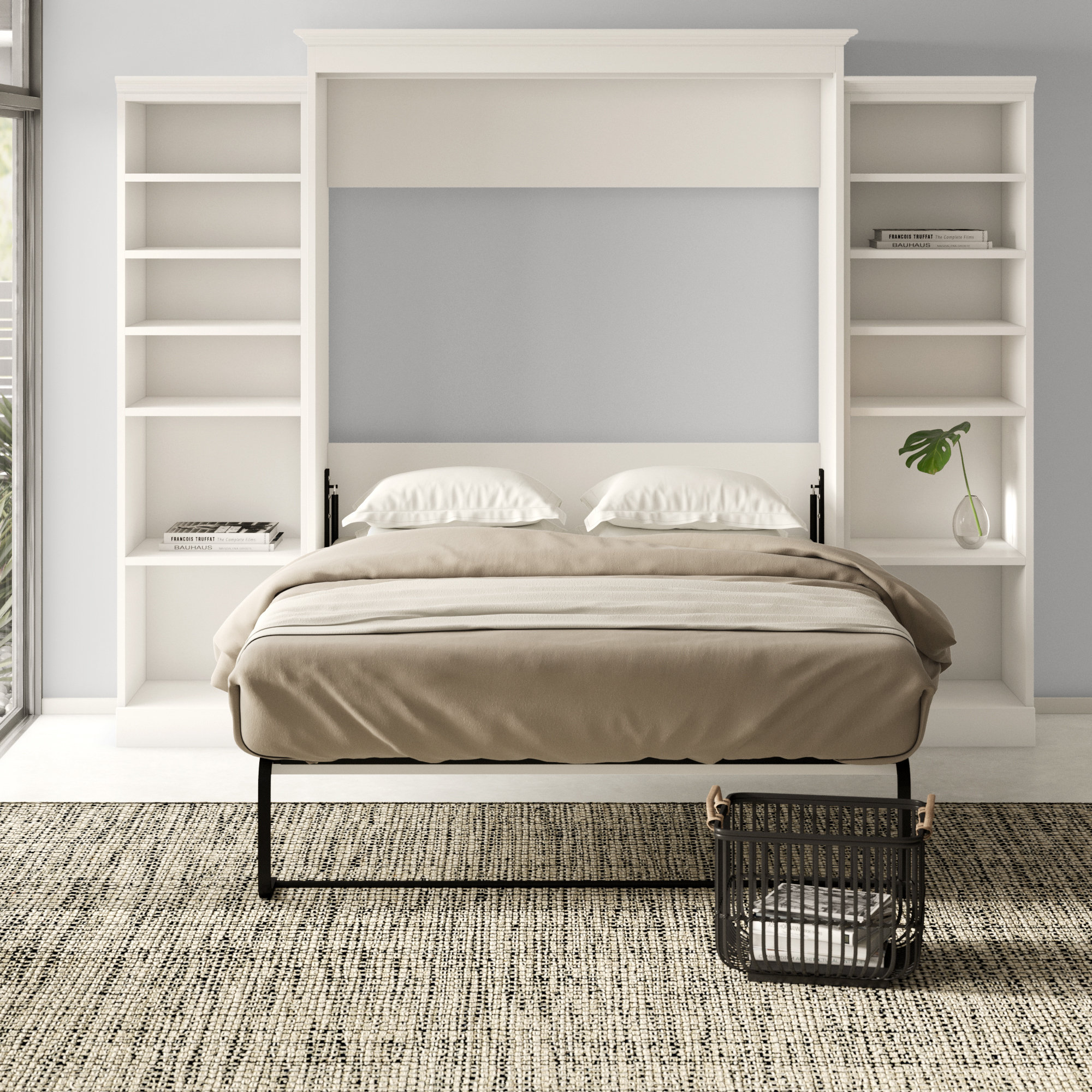 Lark Manor™ Alvaretta Storage Murphy Platform Bed & Reviews | Wayfair