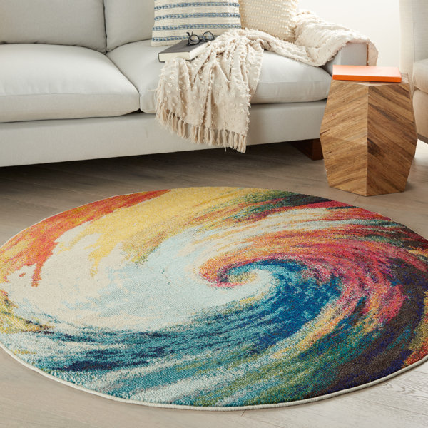 Ivy Bronx Velva Abstract Multicolor Area Rug & Reviews | Wayfair