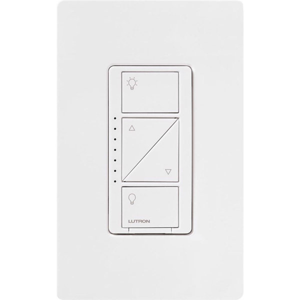 Lutron Caseta White 150 W Touch Smart-Enabled Dimmer Switch 1 pk ...