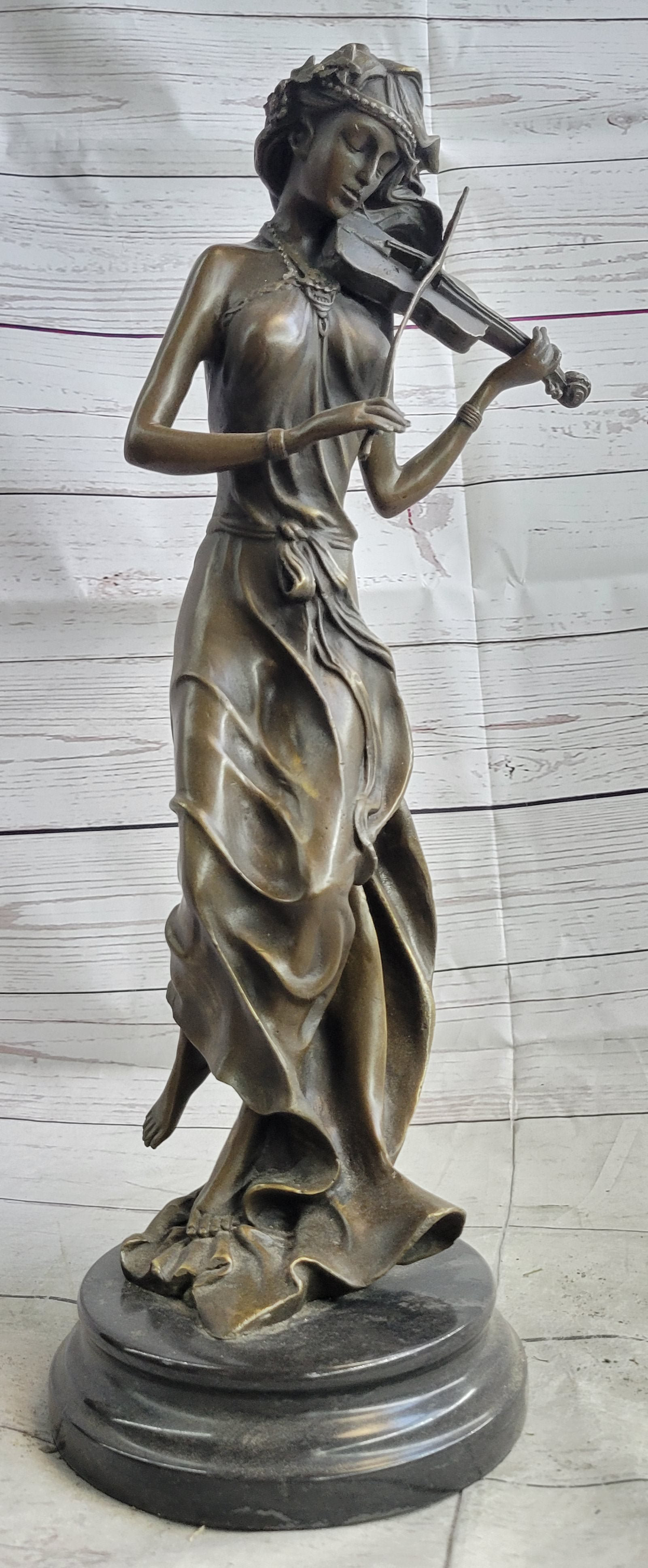 Bloomsbury Market Female Violinist Violin Player Musician Bronze ...