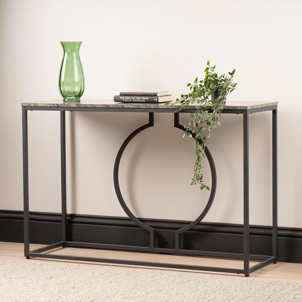 Metro Lane Ashwina 120cm Rectangular Console Table for Living Room ...