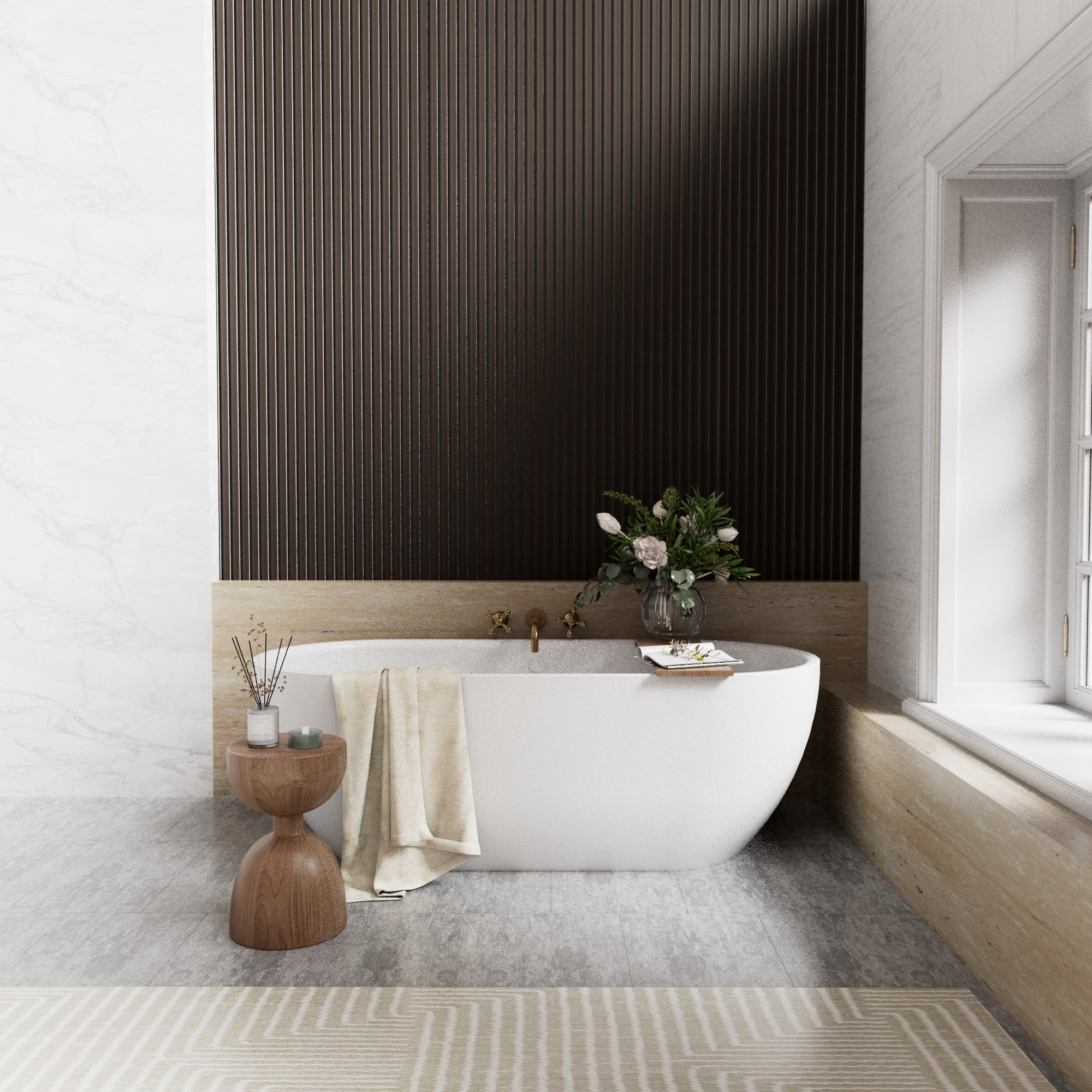 ARK DESIGN 94.5'' X 8'' Acoustic Wall Panels Wood Decorative Sound ...