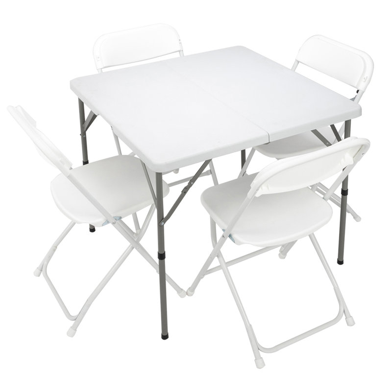 Winado 33.86" Plastic Square Portable Folding Table & Reviews | Wayfair