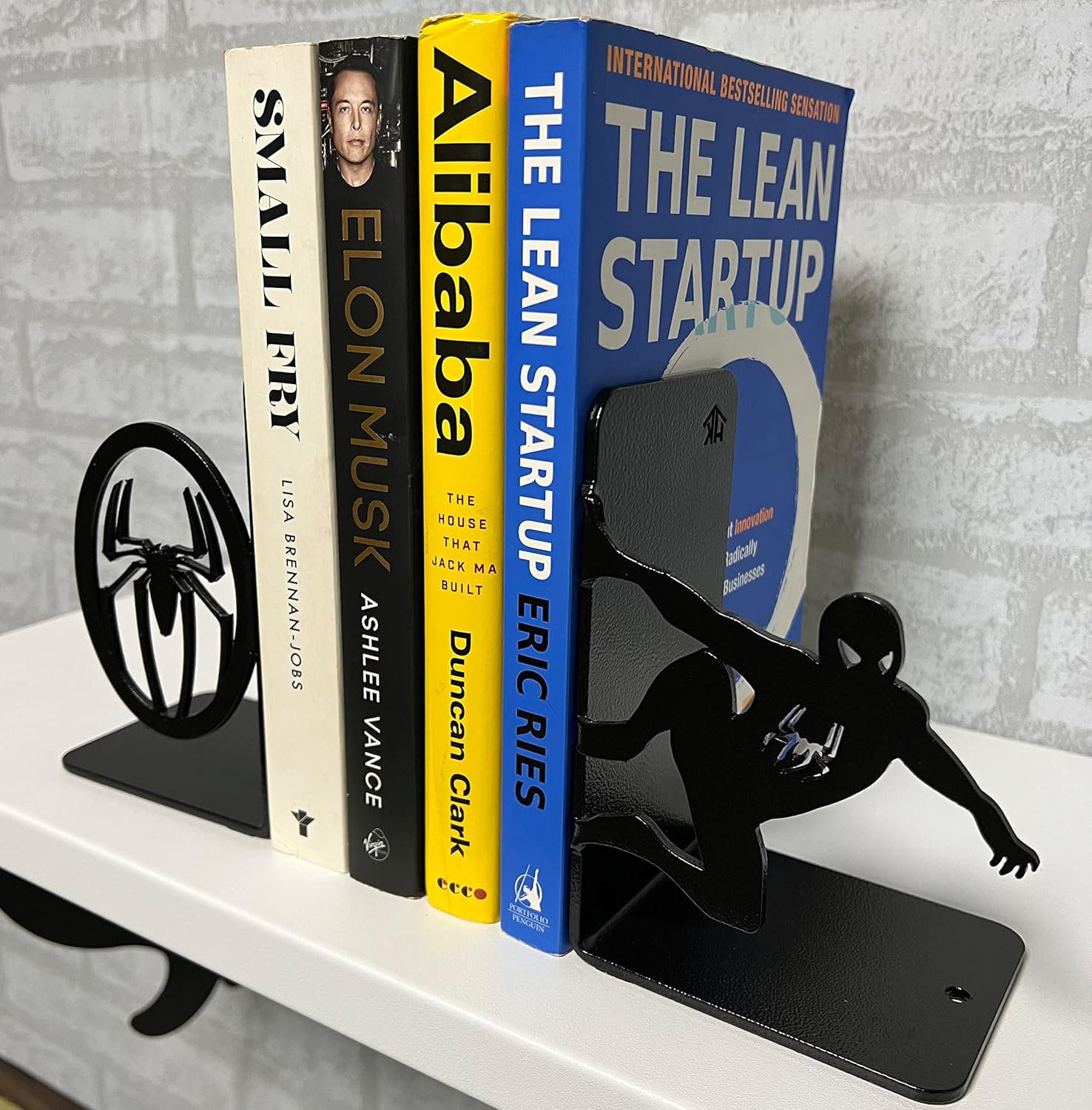 AMIPOR Superhero Decorative Metal Bookends,Metal Bookends, Non Skid ...