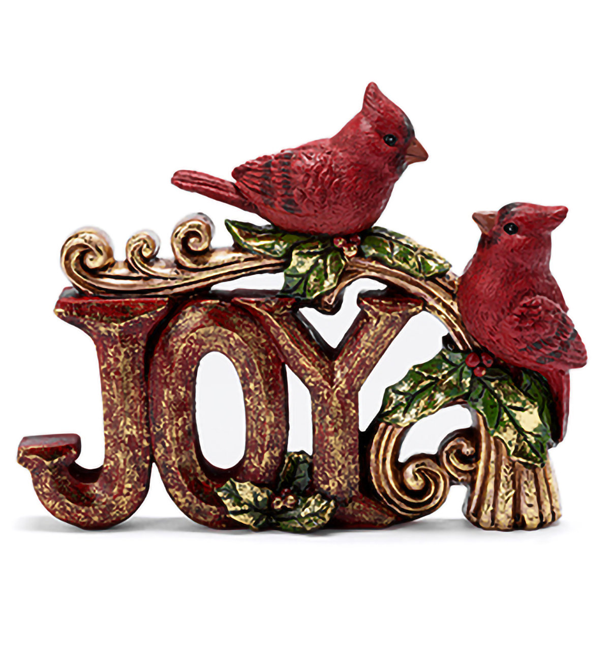 The Holiday Aisle® Red Cardinal Joy Sign | Wayfair