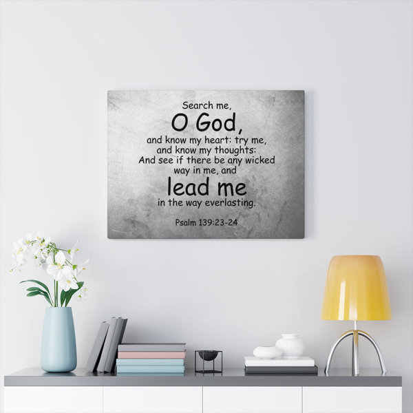 Blue Elephant O' God Lead Me - Wrapped Canvas Print | Wayfair.co.uk