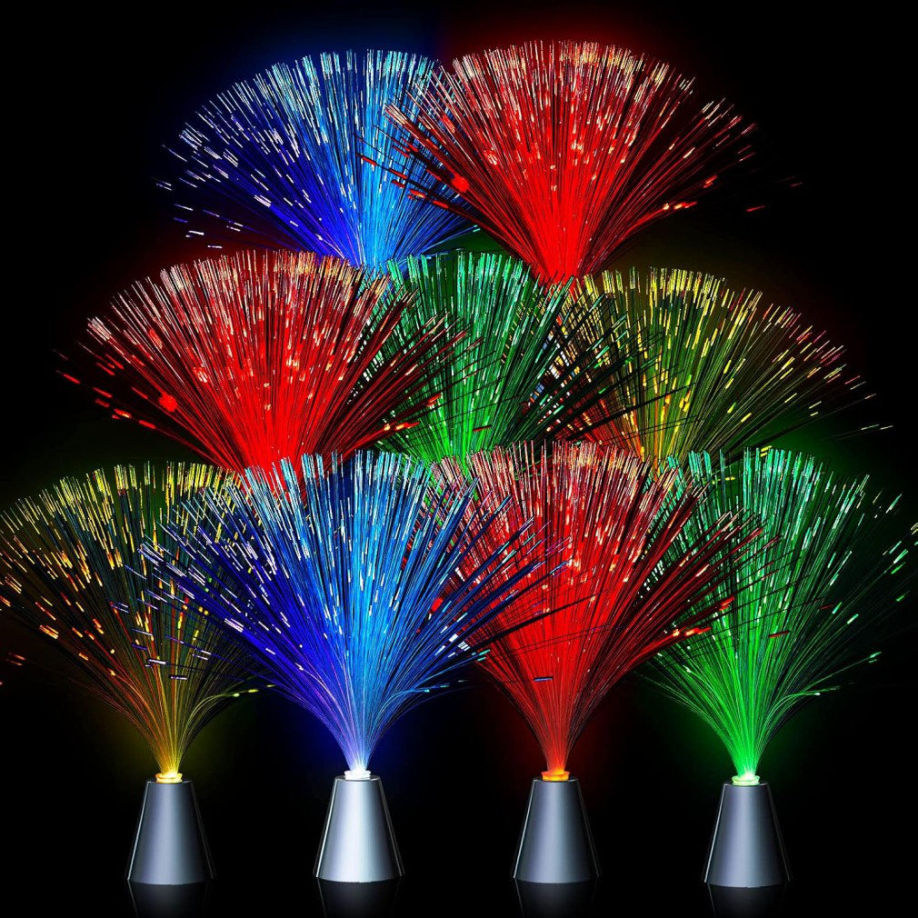 Brayden Studio® 16 Pcs LED Fiber Optic Lamp Color Changing Fiber Optic ...